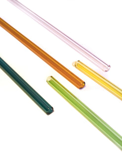 Colorful Glass Straws (5 pack) – Moon Body Soul